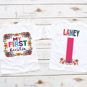 My First Fiesta Birthday Shirt, Fiesta Birthday Party, Fiesta Shirt ...