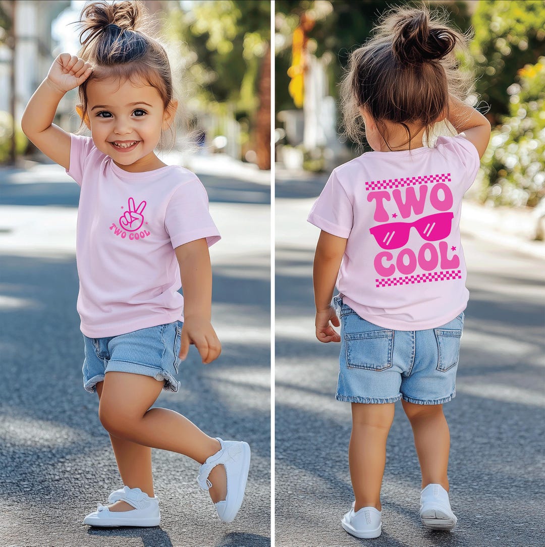 Two Cool Shirt, 2nd Birthday Shirt, Birthday Girl Shirt, 2nd Birthday ...