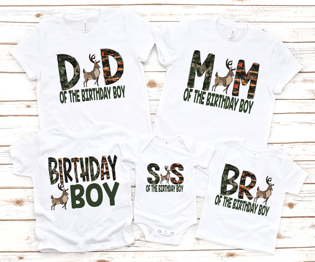 Hunting Birthday Shirt, Deer Shirt, Camo Party, Hunting Theme Party ...