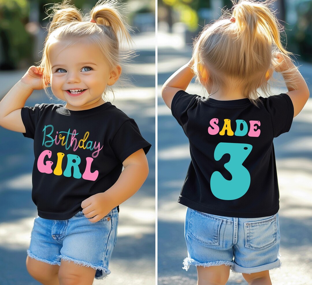 Rainbow Birthday Girl Shirt, Birthday Girl Shirt, Toddler Birthday Shirt, Girls Birthday Shirt ...