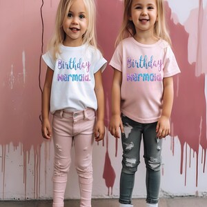 Mermaid Girl Birthday Shirt, Mermaid Shirt, Mermaid Party, Mermaid ...
