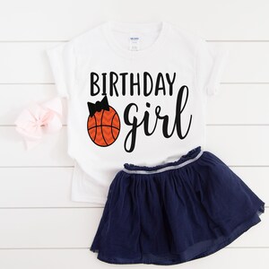 Basketball Birthday Girl Shirt, Girl Birthday Shirt, Girl Birthday ...