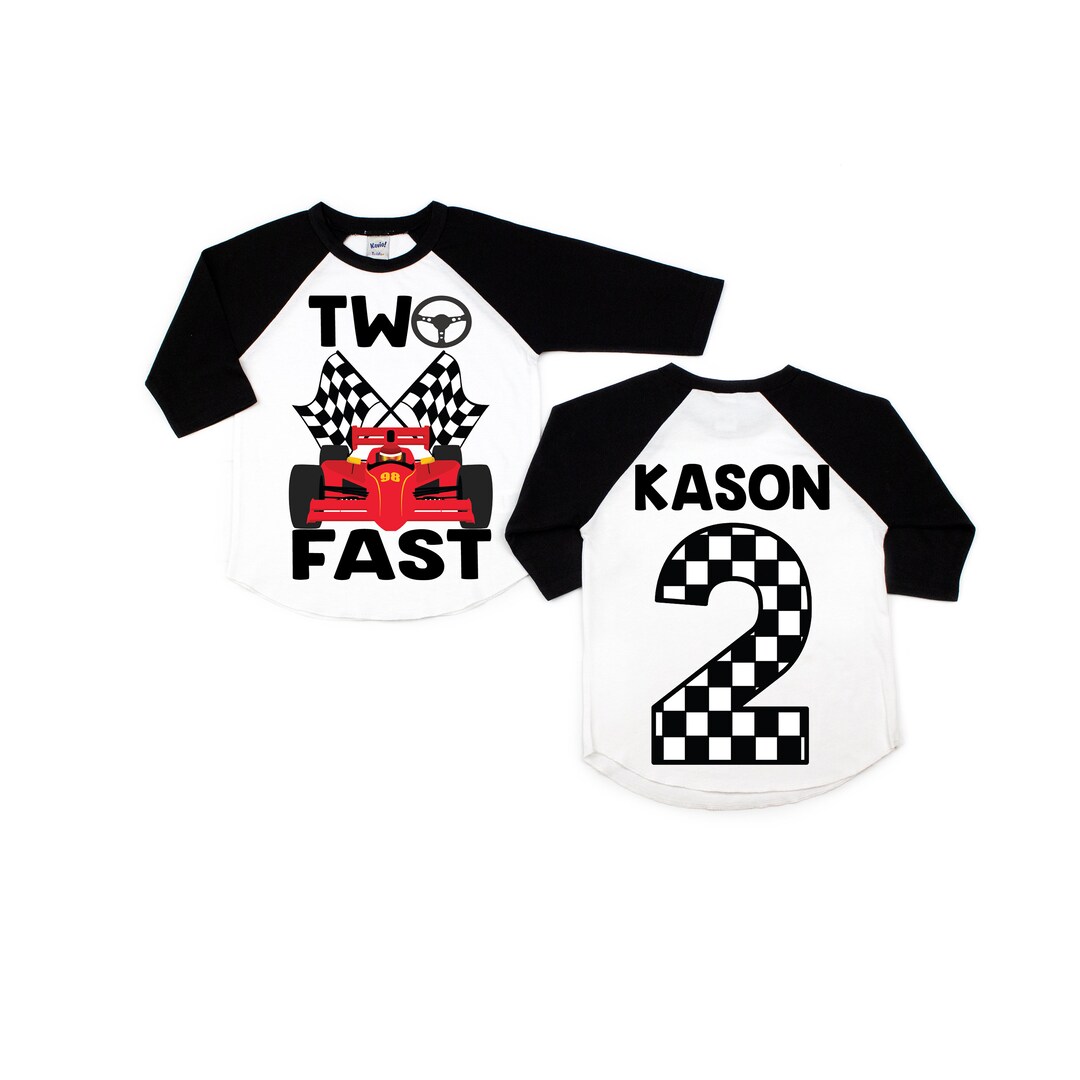 Two Fast Birthday Shirt, Two Fast Shirt, Race Car Birthday Shirt, 2 ...
