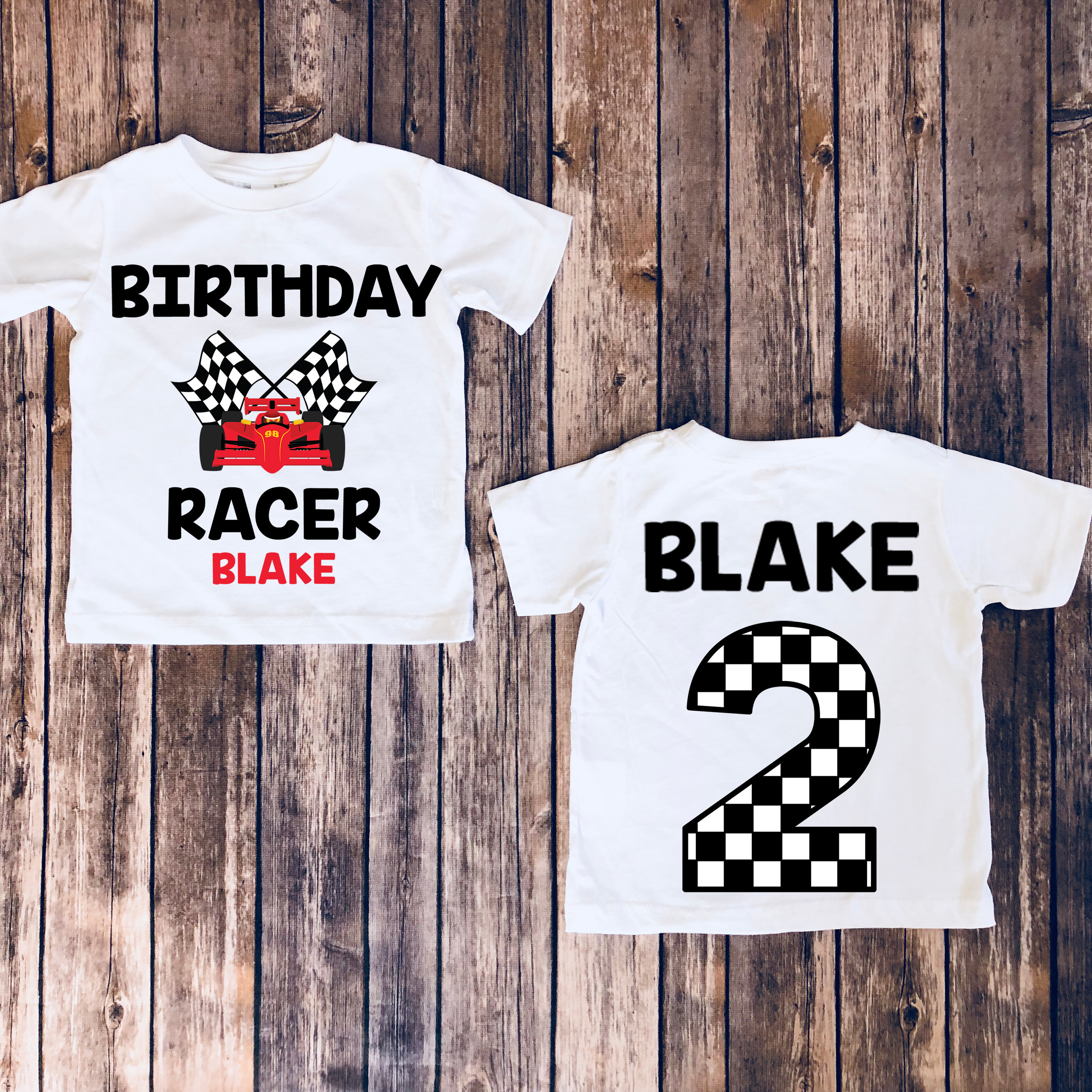 Race car birthday racer shirt racecar birthday shirt | Etsy