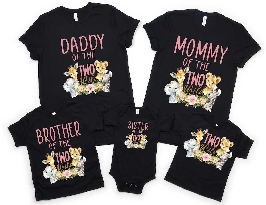 Family Wild Shirts, Two Wild, Wild One, Two Wild Birthday , Wild Mama ...