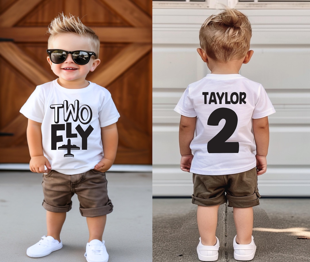 Custom Two Fly Shirt, Airplane 2nd Birthday Shirt, Airplane Shirt, 2nd ...