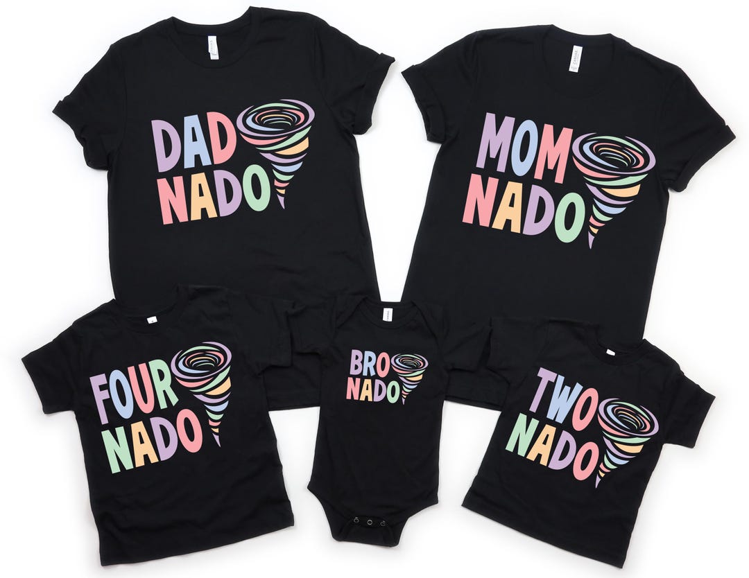 Two-nado Birthday Shirt, Four-dado Birthday Shirt, Tornado Birthday ...