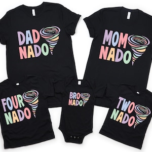 Two-nado Birthday Shirt, Four-dado Birthday Shirt, Tornado Birthday ...