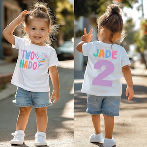 Two-nado Shirt , 2nd Birthday Shirt, Tornado Birthday Shirt, Girl ...