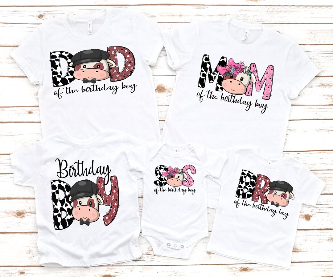Farm Birthday Shirt, Cow Birthday Shirt, Farm Party, Farm Theme ...