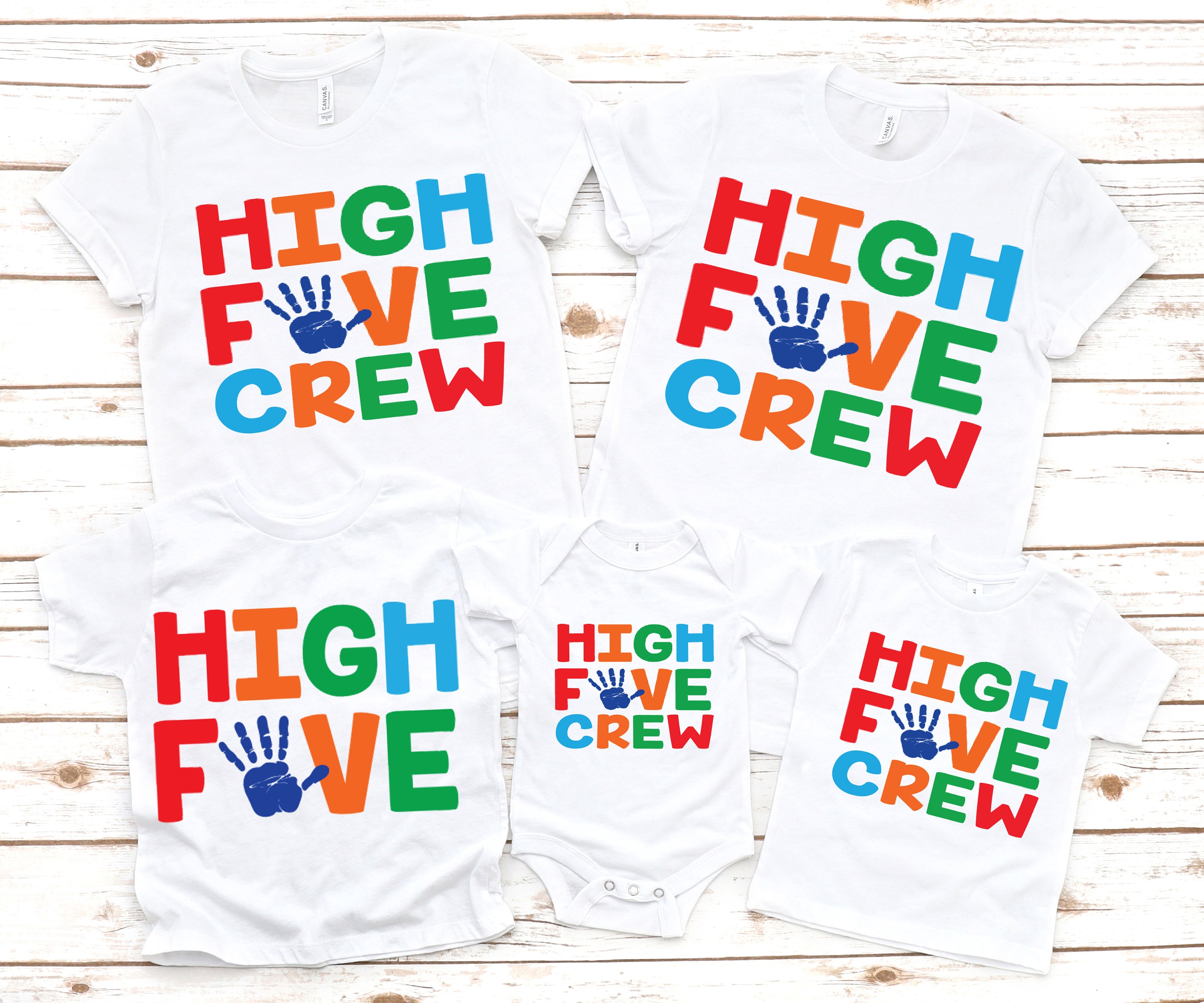 Boys 5th Birthday High Five Shirt Fifth Birthday Shirt 5th - Etsy