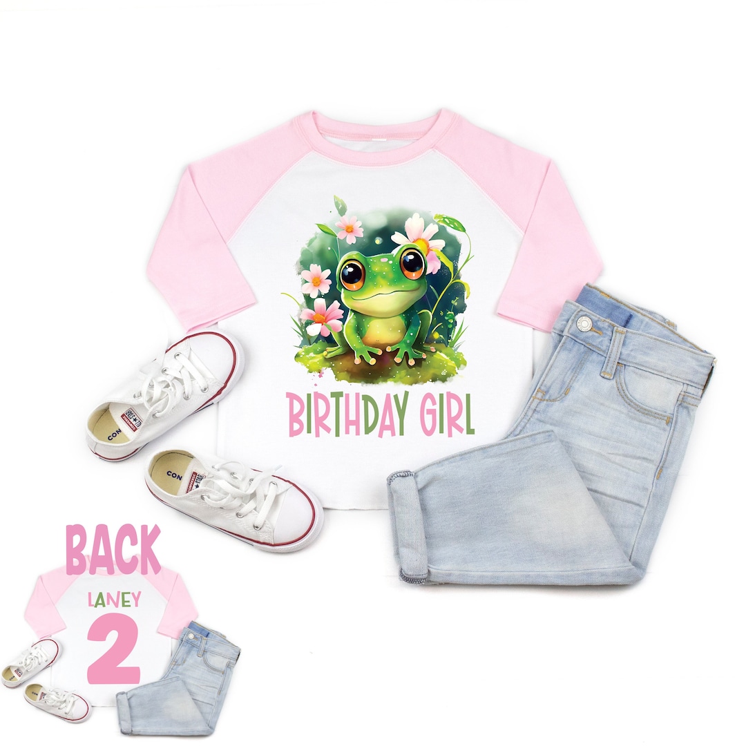 Frog Birthday Shirt, Birthday Girl Shirt, Frog Party, Frog Birthday ...
