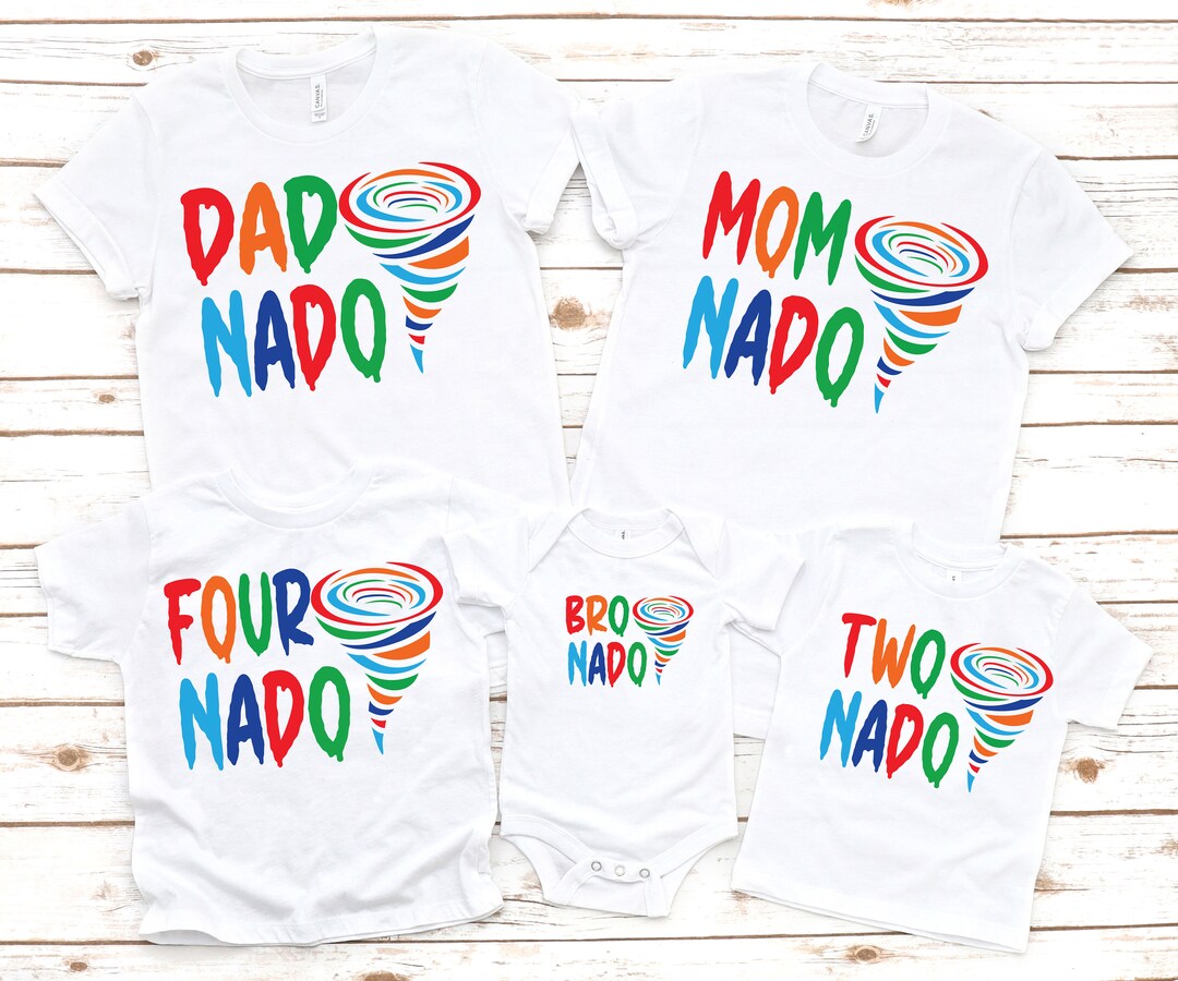 Two-nado Birthday Shirt, Four-dado Birthday Shirt, Tornado Birthday ...