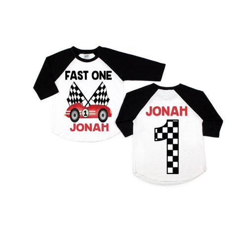 Fast One Birthday Shirt 1st Birthday Shirt Race Car - Etsy