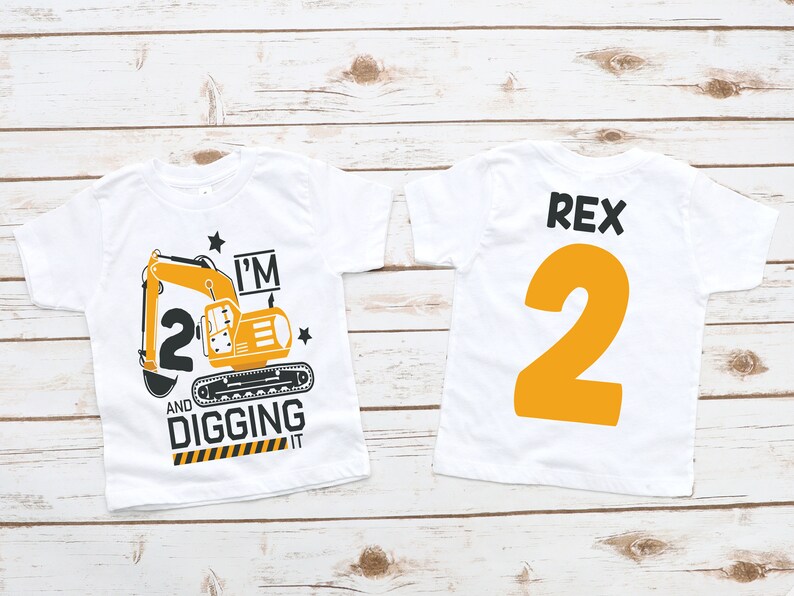 Construction Birthday Shirt Construction Family Shirts - Etsy