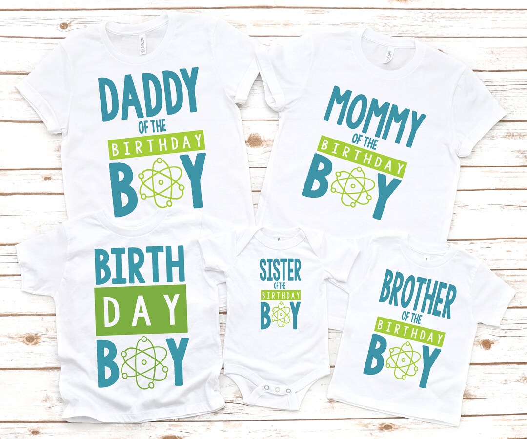 Science Family Matching Birthday Shirts, Science Party Theme ...