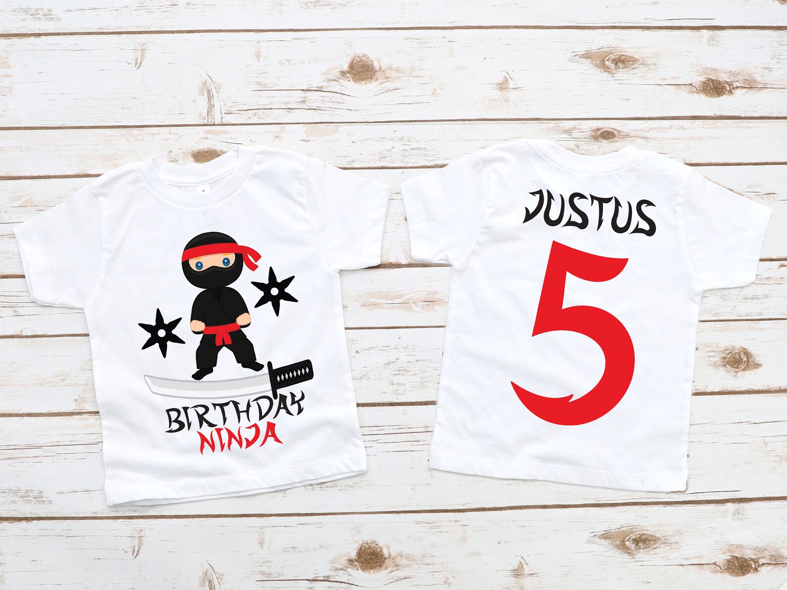 Ninja Karate Boy Birthday Shirt, Birthday Ninja Shirt, Ninja Theme ...
