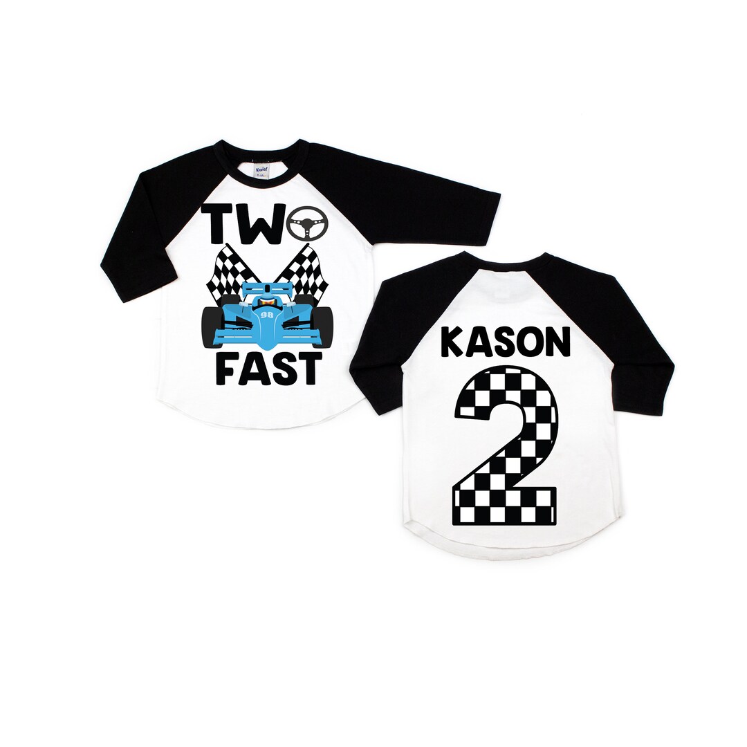 Two Fast Birthday Shirt, Two Fast Shirt, Race Car Birthday Shirt, 2 ...