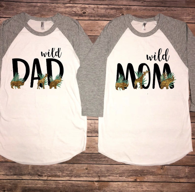 Mom and Dad of the Wild Matching Wild Wild Mom Wild Dad | Etsy