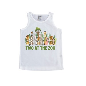 Two at the Zoo, Party Animal Birthday Shirt, Zoo Birthday Shirt, Safari ...