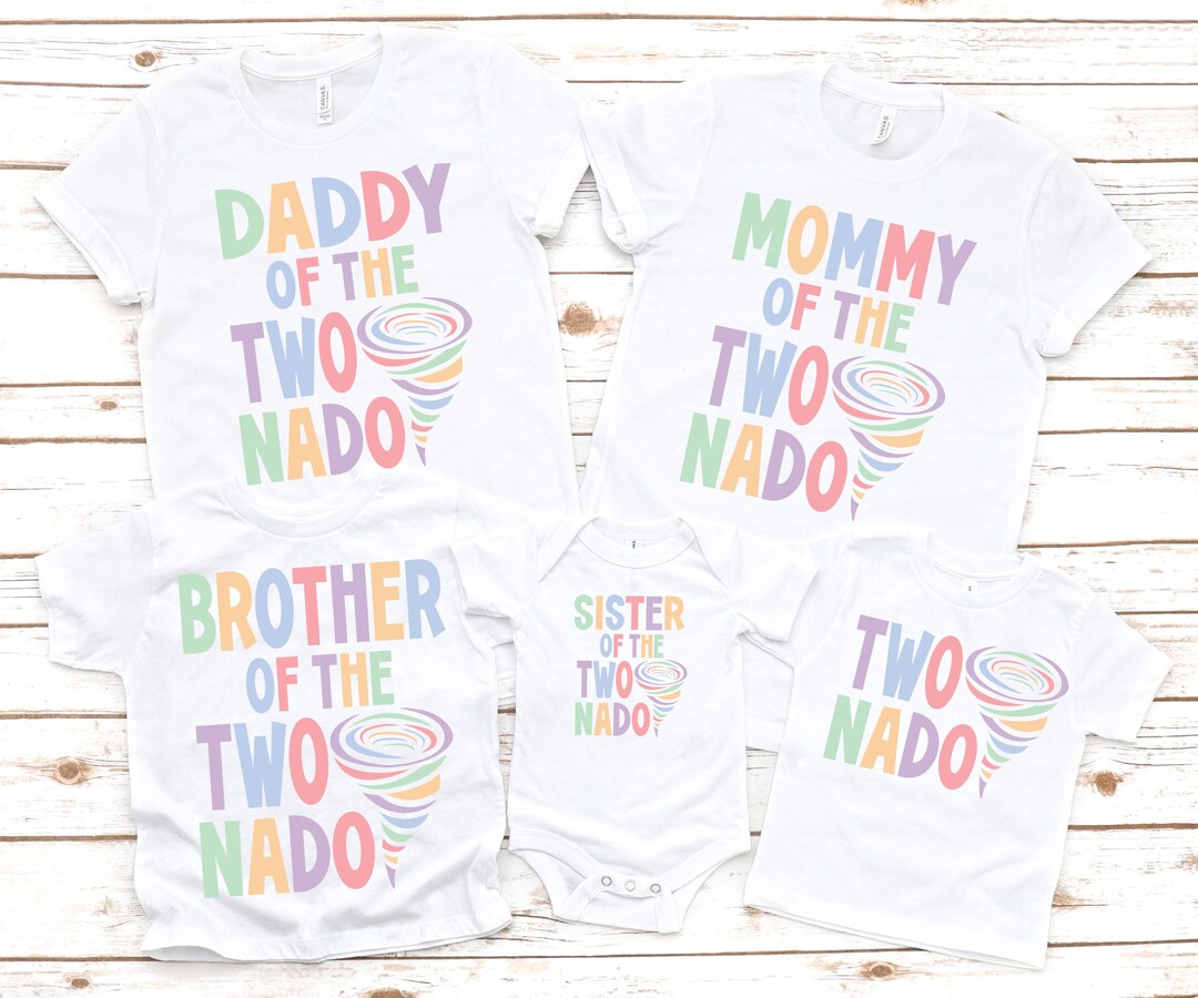 Two-nado Birthday Shirt, Four-dado Birthday Shirt, Tornado Birthday ...