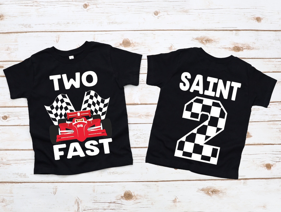 Two Fast Race Car Shirt, Race Car Birthday Shirt, Racing Tshirt, Race ...