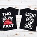 Two Fast Race Car Shirt, Race Car Birthday Shirt, Racing Tshirt, Race ...
