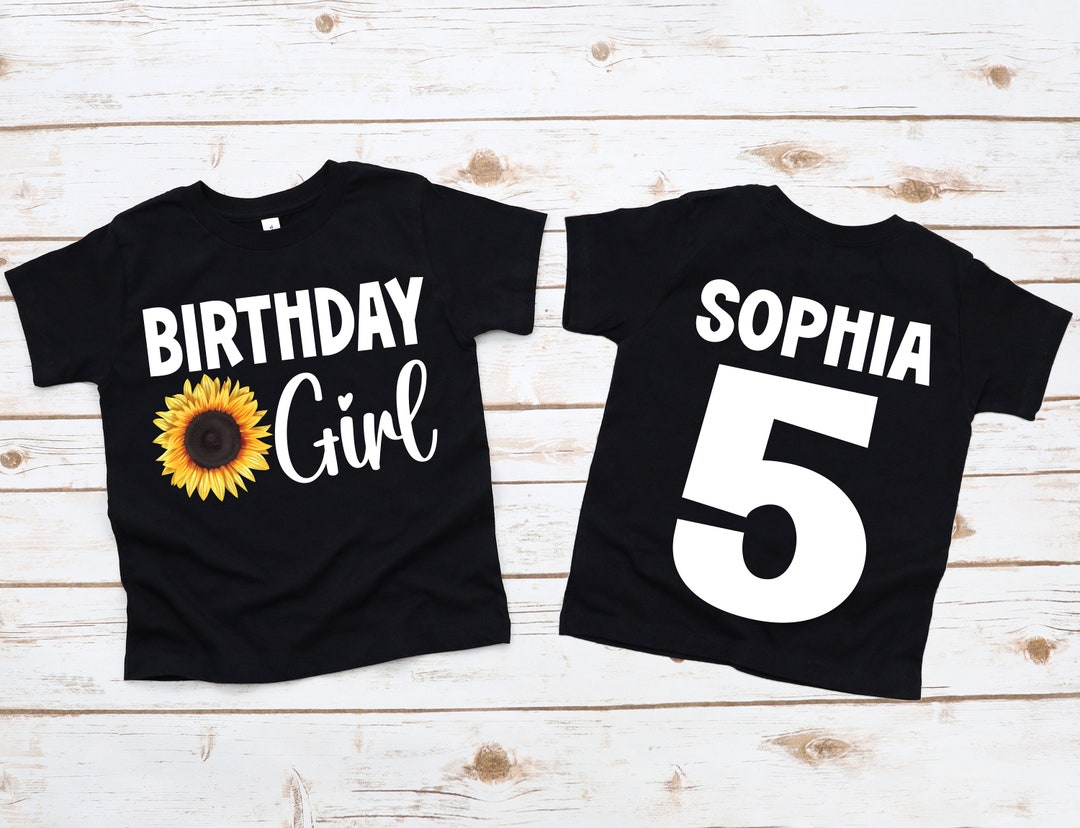 Sunflower Birthday Shirt, Sunflower Shirt, Sunflower Birthday Girl ...