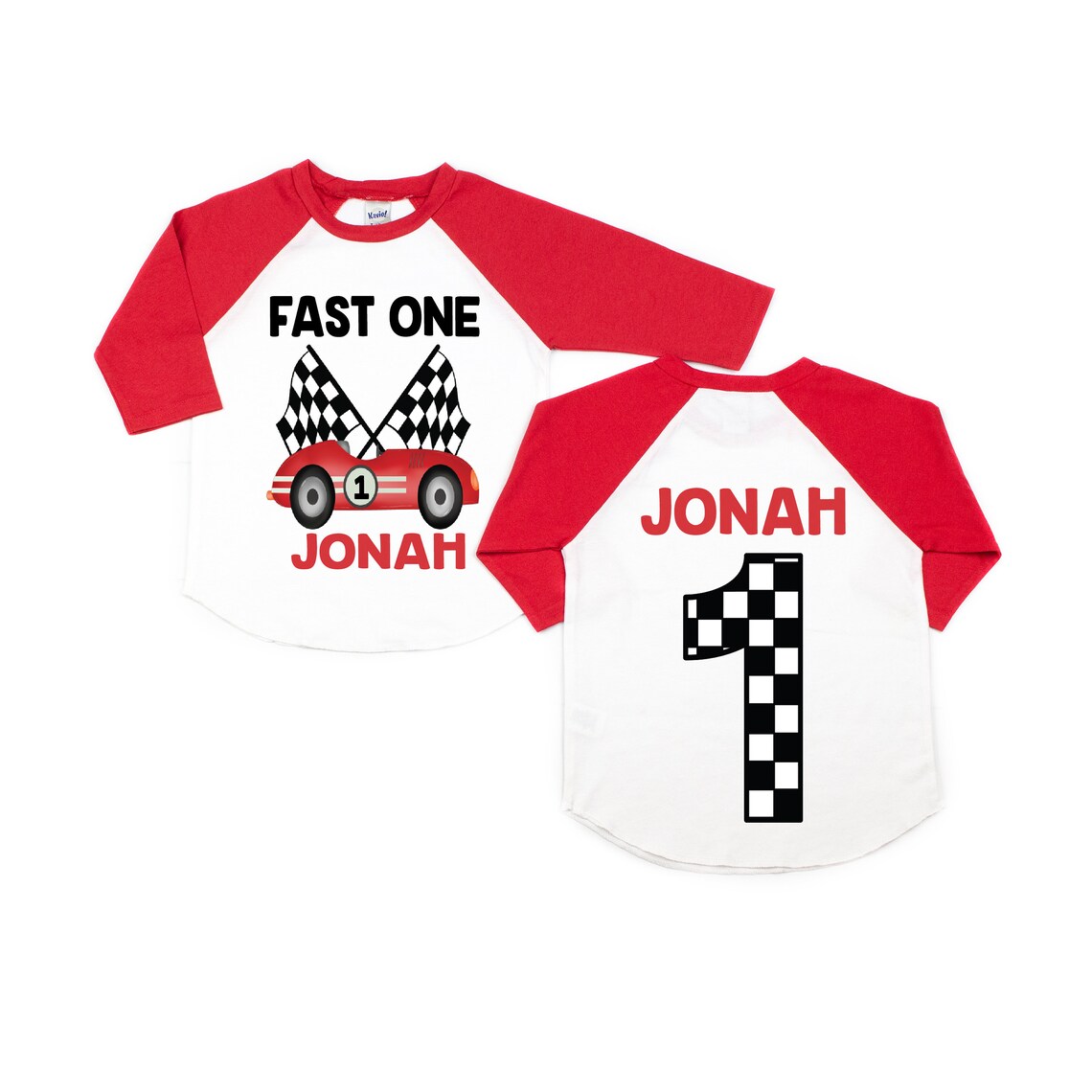 Fast One 1st Birthday Race Car Shirt Racecar Birthday Shirt - Etsy