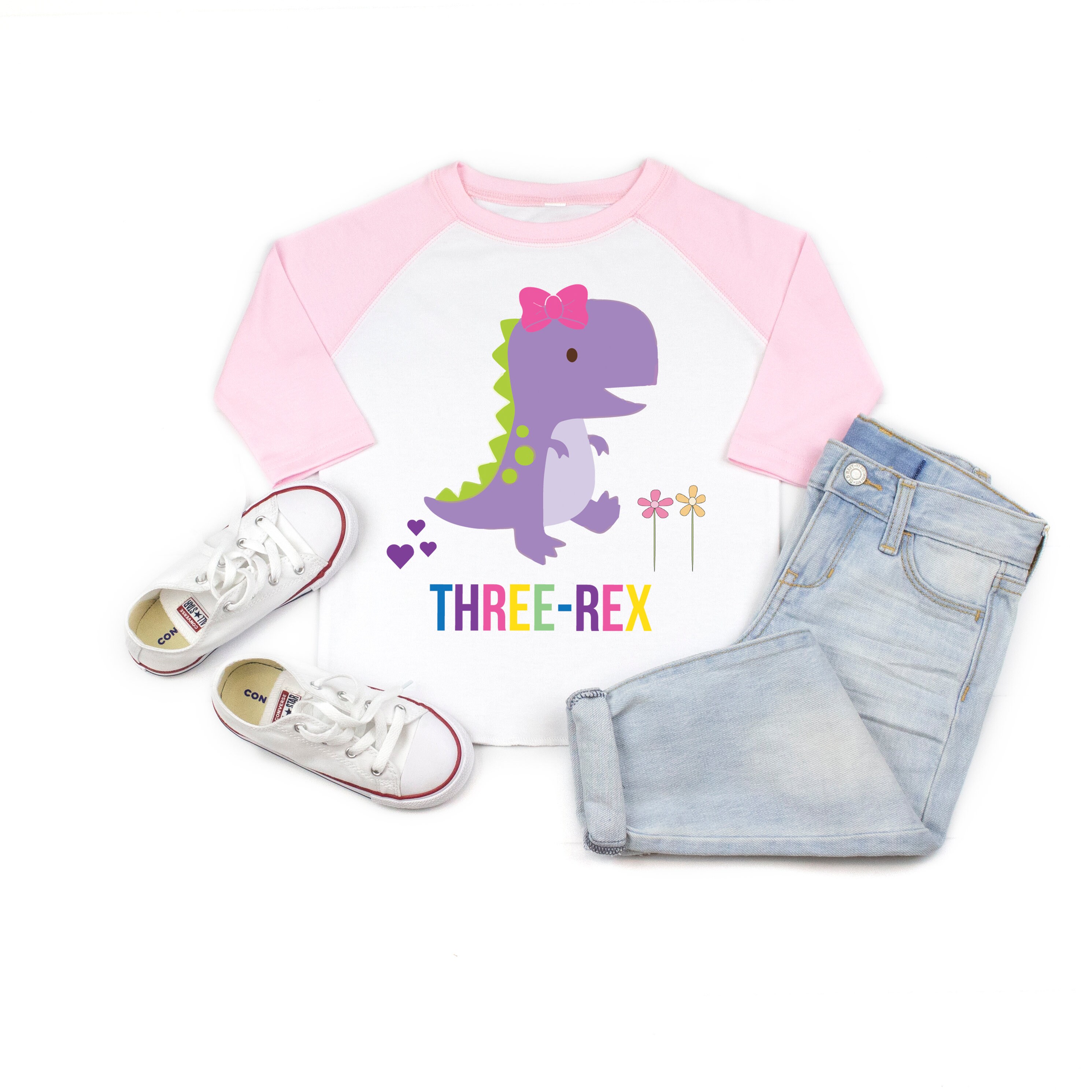 Three Rex 3 Rex Girl Dinosaur Birthday Shirt 3 Rex Birthday - Etsy