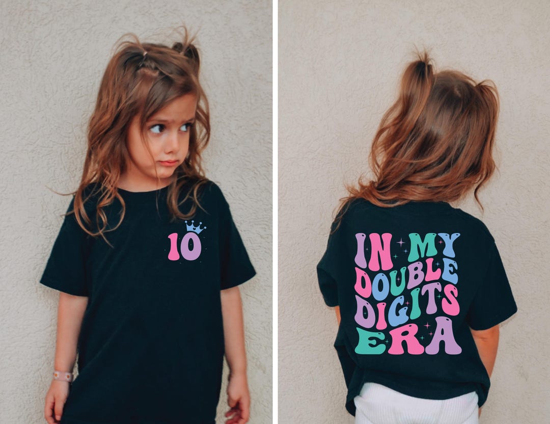 In My Double Digits Era, Double Digit Shirt, Era Birthday Shirt, 10th ...