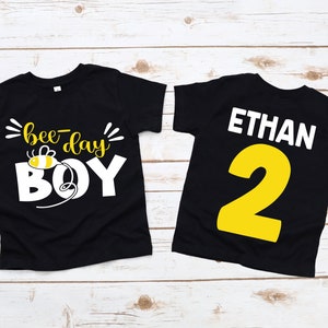 Bee-day Birthday Shirt, Boy Birthday Shirt, Bee Party, Bee 1st Birthday ...