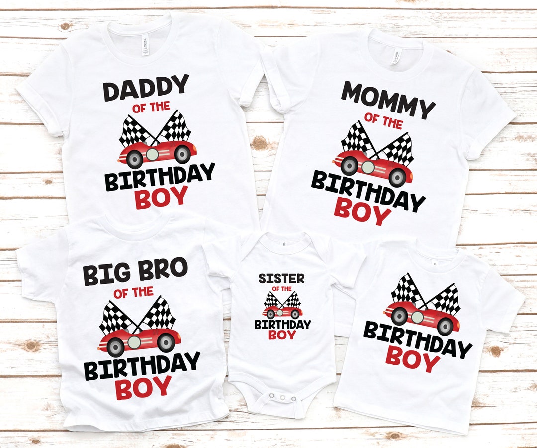 Family Race Car Birthday Shirts, Racecar Birthday Shirt, Matching ...