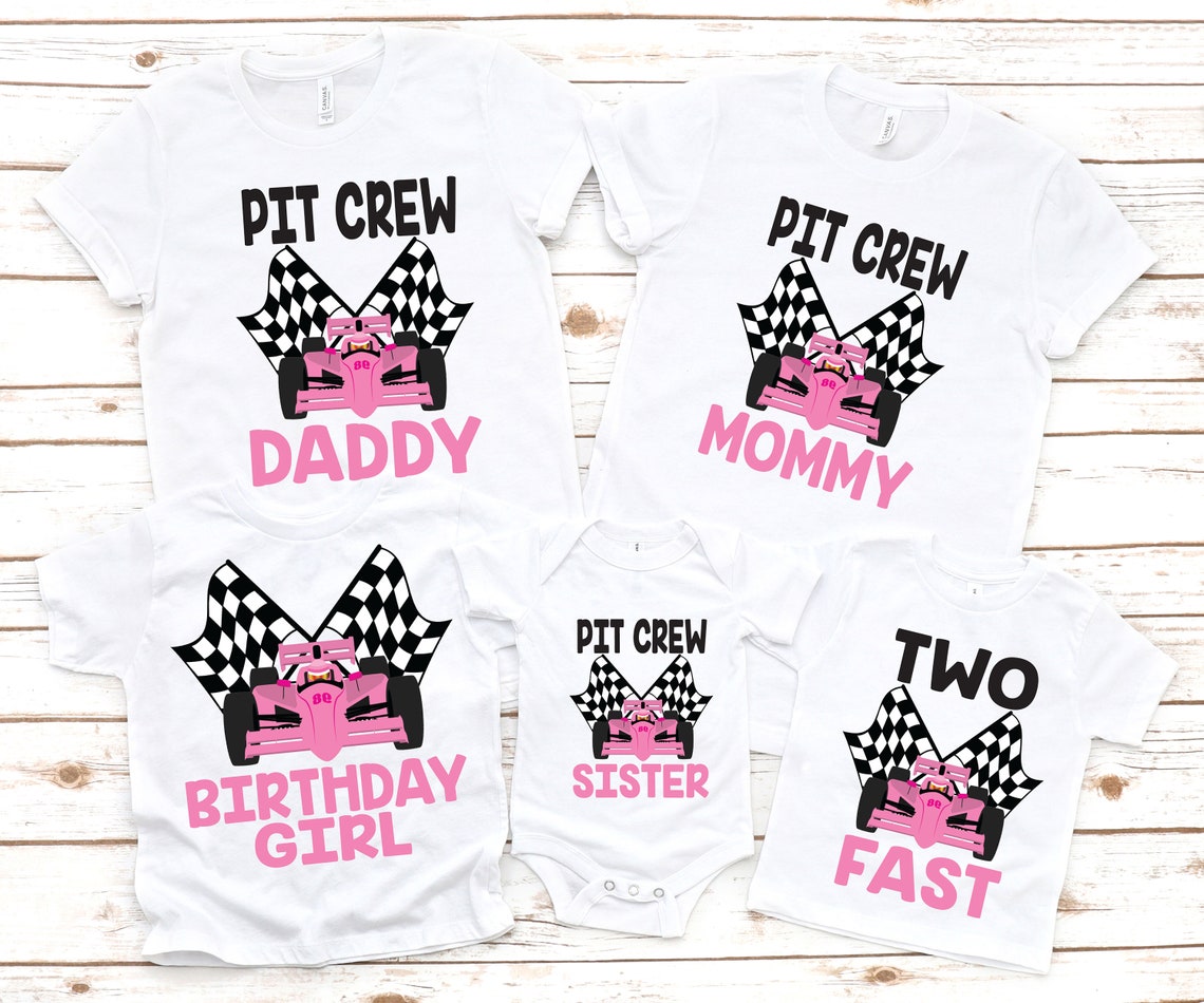 Family Race Car Girl Birthday Shirts Racecar Birthday Shirt - Etsy