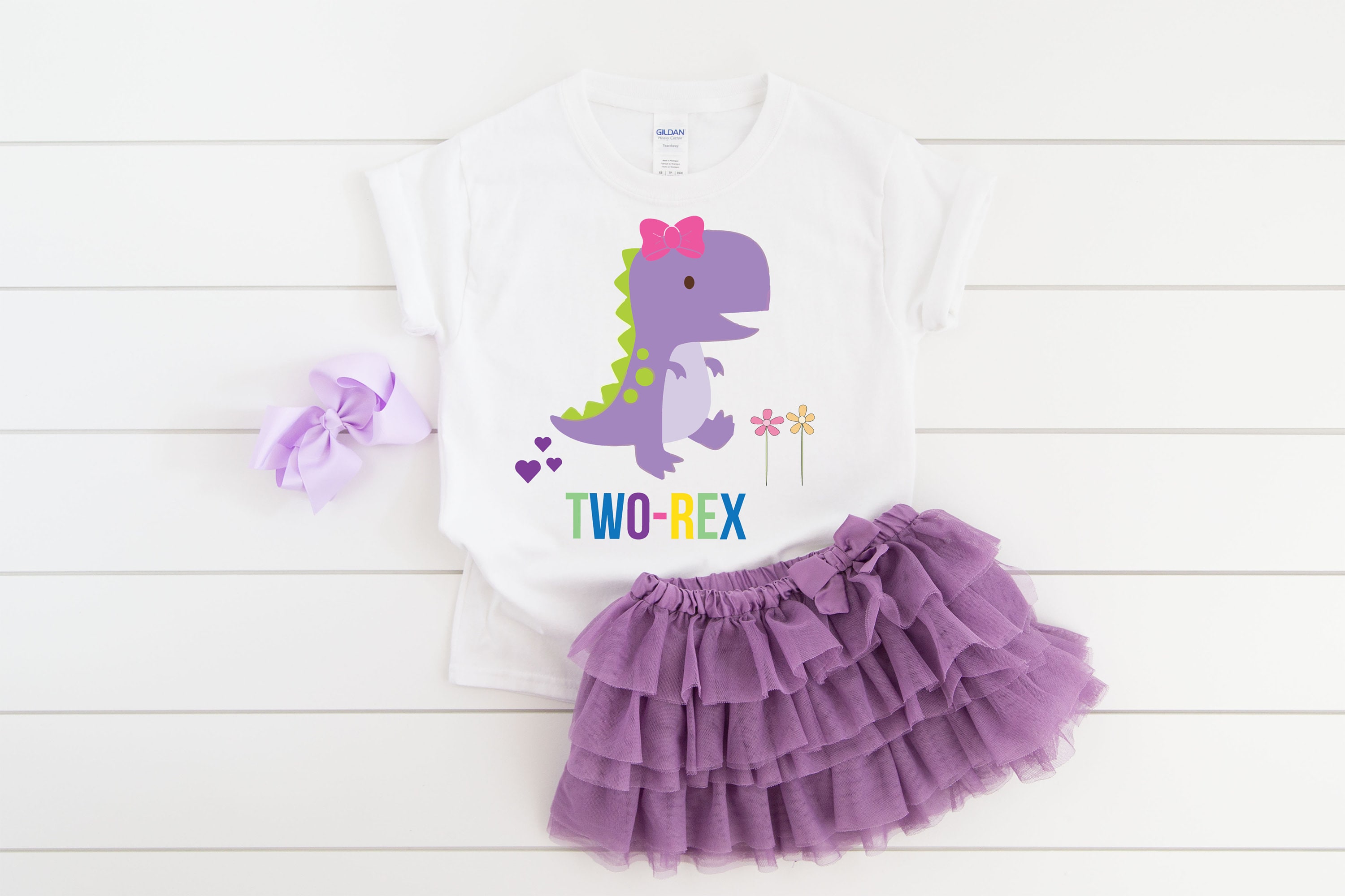 Two Rex 2 Rex Girl Dinosaur Birthday Shirt 2 Rex Birthday - Etsy