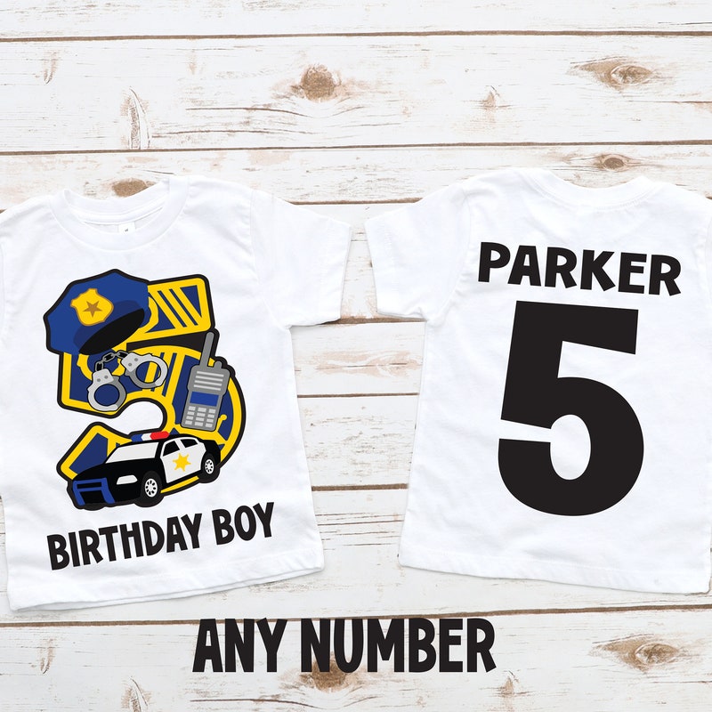 Kids Police Shirt - Etsy