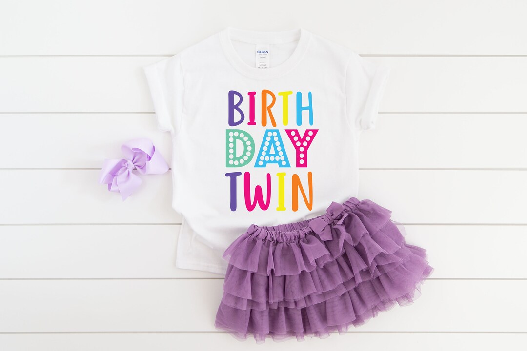 Twin Birthday Shirts Twins Birthday Shirt Birthday Twins Twin Birthday Party Twin Girl