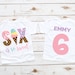Six is so Sweet Ice Cream Girls 6th Sixth Birthday Shirt 6th - Etsy
