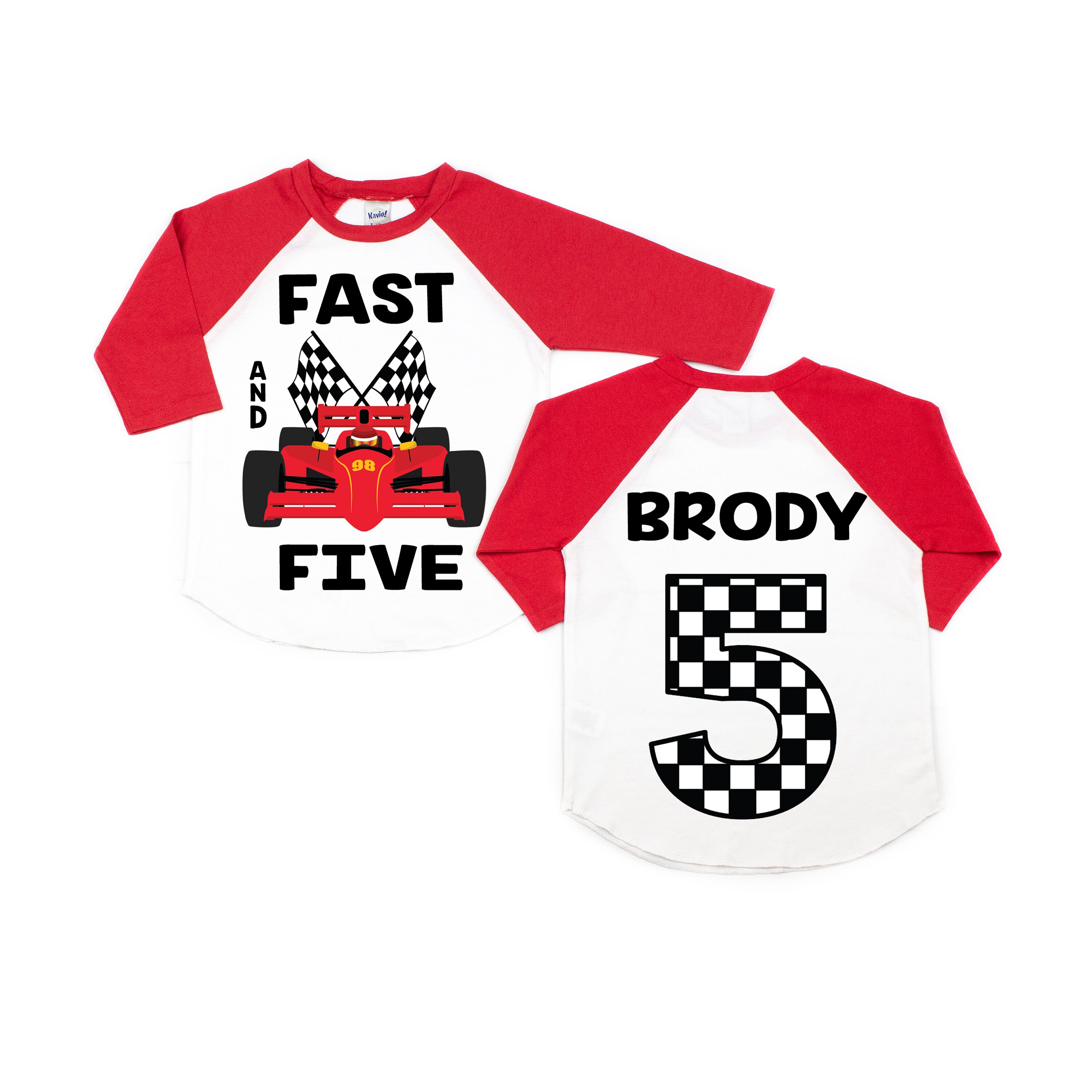 Fast and five 5th birthday race car shirt racecar birthday | Etsy