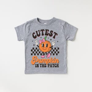 Cutest Pumpkin in the Patch , Girls Toddler Fall Halloween Shirt, Kids ...