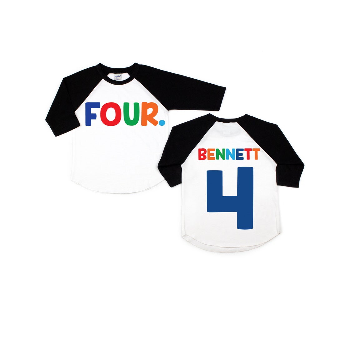 Boys Four 4th Birthday Shirt Boy 4 Year Old Birthday Shirt Four boys-four-4th-birthday-shirt-boy-4-year-old-birthday-shirt-four