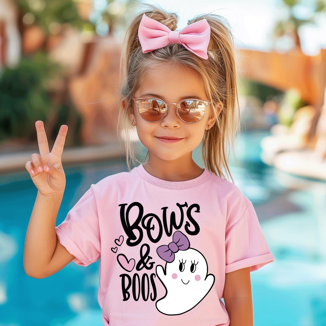 Bows and Boos Shirt, Fall Halloween Shirt, Cute Halloween Shirt, Girl ...