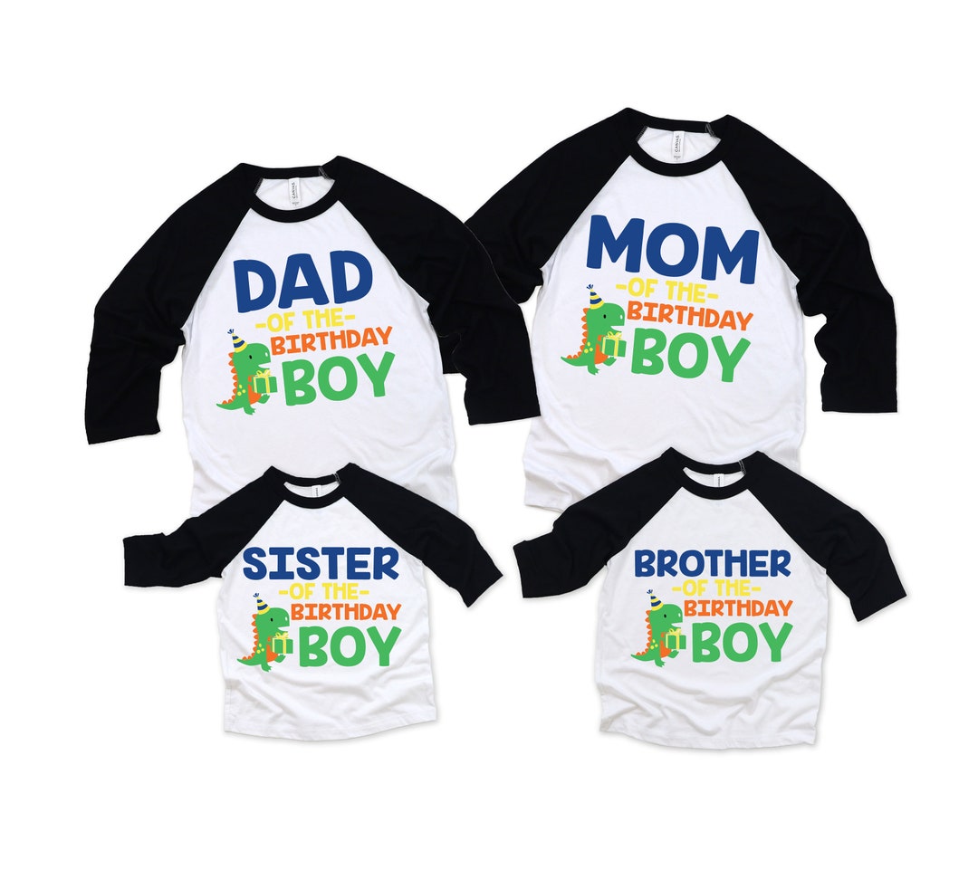 Family Saurus Rex Dinosaur Matching Boy Birthday Shirts - Etsy