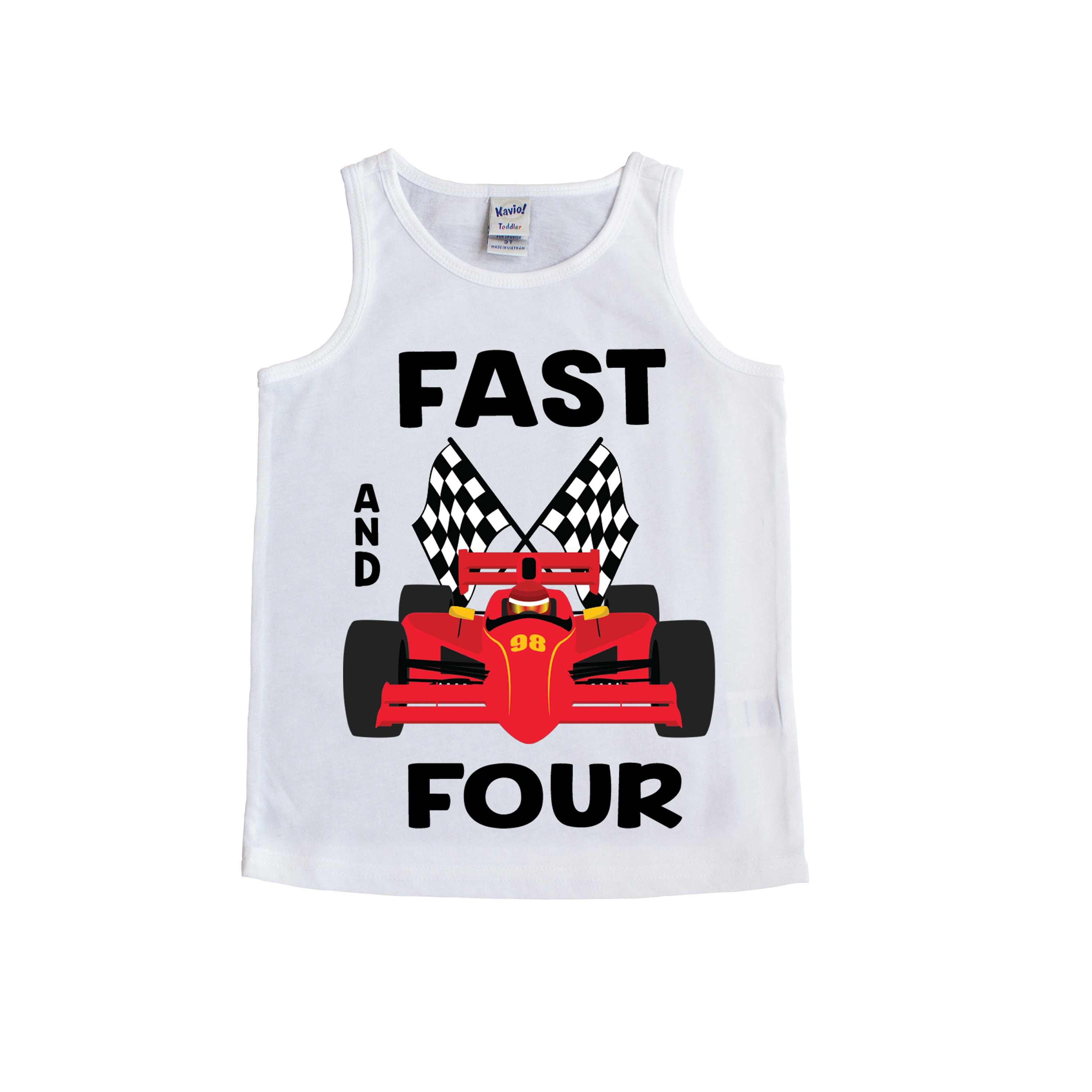 Fast and Four 4th Birthday Race Car Shirt Racecar Birthday - Etsy