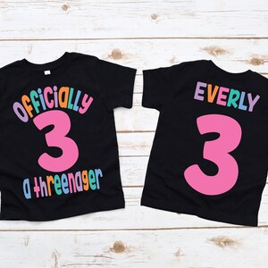 Threenager Birthday Shirt, 3rd Birthday Shirt, Third Birthday ...