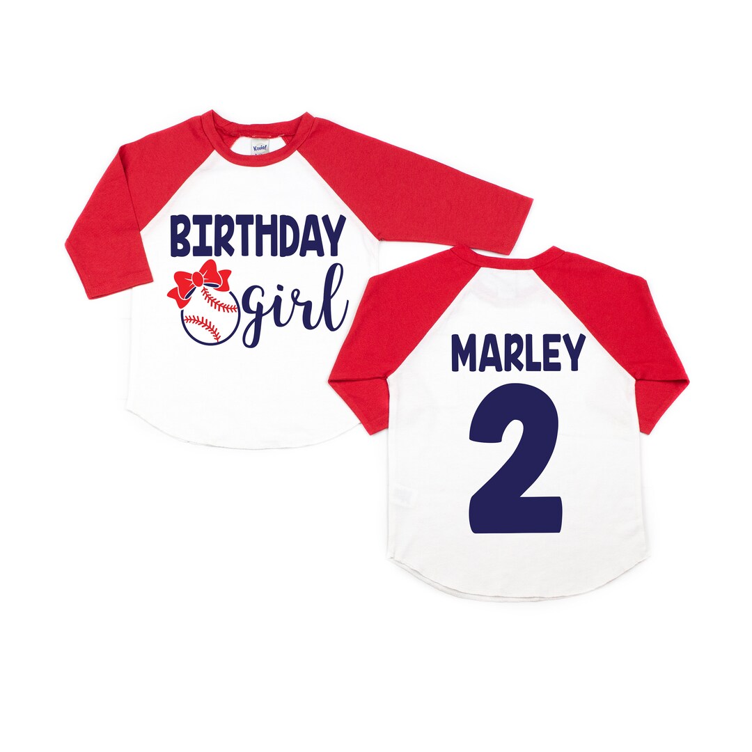 Baseball Birthday Girl Shirt, Girl Birthday Shirt, Girl Birthday ...