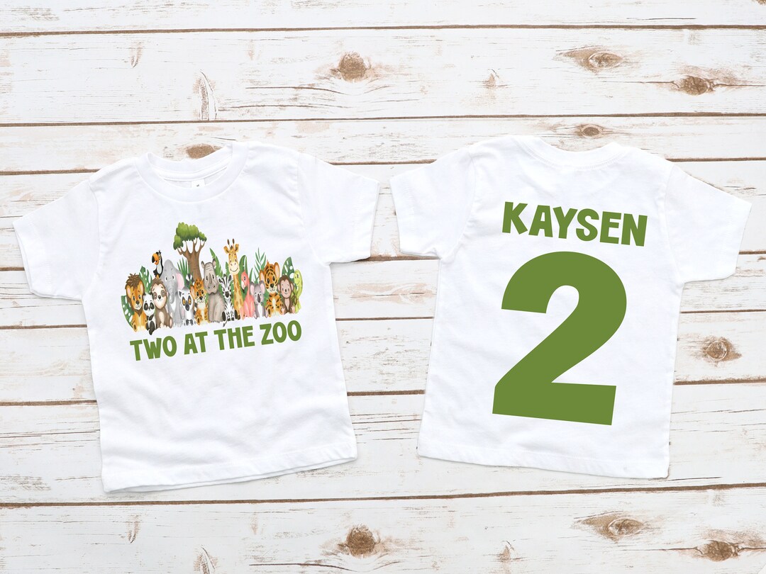 Two at the Zoo, Party Animal Birthday Shirt, Zoo Birthday Shirt, Safari ...