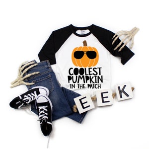 Kids Toddler Coolest Pumpkin Patch Boy Personalized Fall Halloween ...