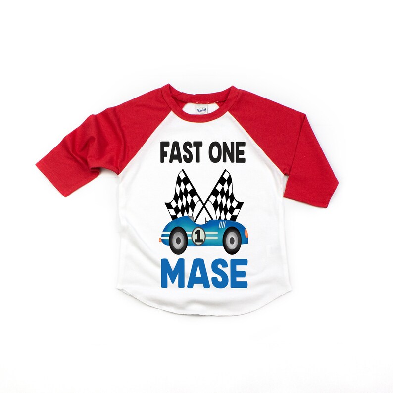 Fast One 1st Birthday Race Car Shirt Racecar Birthday Shirt - Etsy