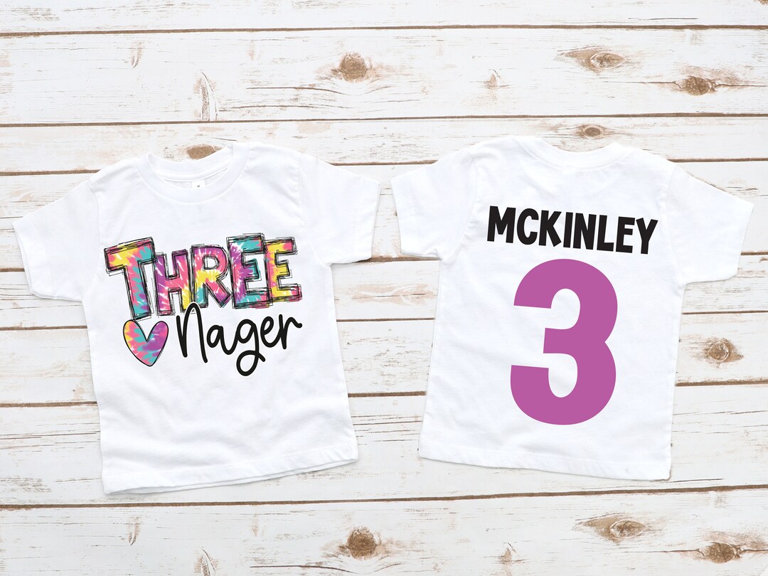 Threenager Birthday Shirt, 3rd Birthday Shirt, Third Birthday, Threenager Shirt, Girl Birthday ...